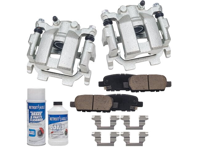 Rear Brake Pad and Caliper Kit - Compatible with 2010 - 2019 Nissan ...