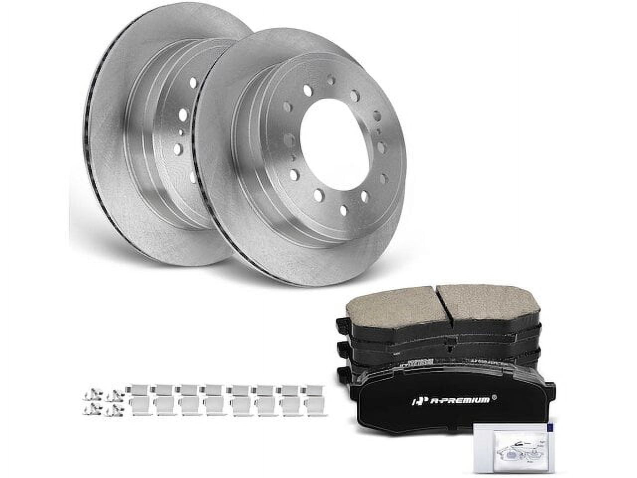 Rear Brake Pad and Rotor Kit 6 - Compatible with 2010 - 2021 Toyota ...