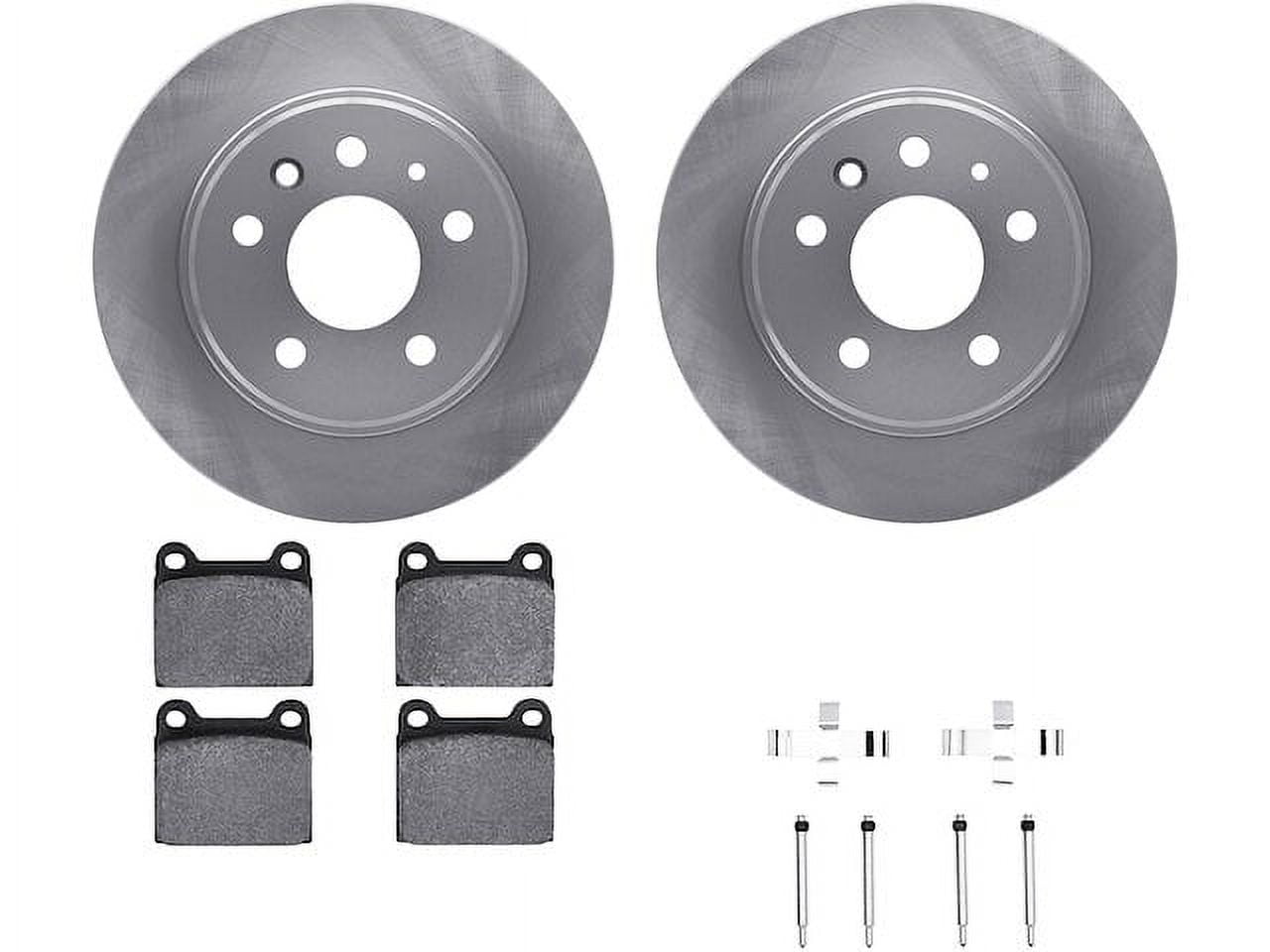 Rear Brake Pad and Rotor Kit - Compatible with 1975 - 1985 Mercedes ...