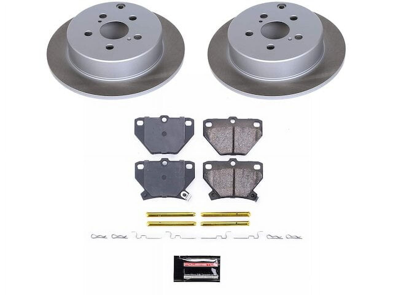 Rear Brake Pad and Rotor Kit - Compatible with 2003 - 2007 Toyota ...