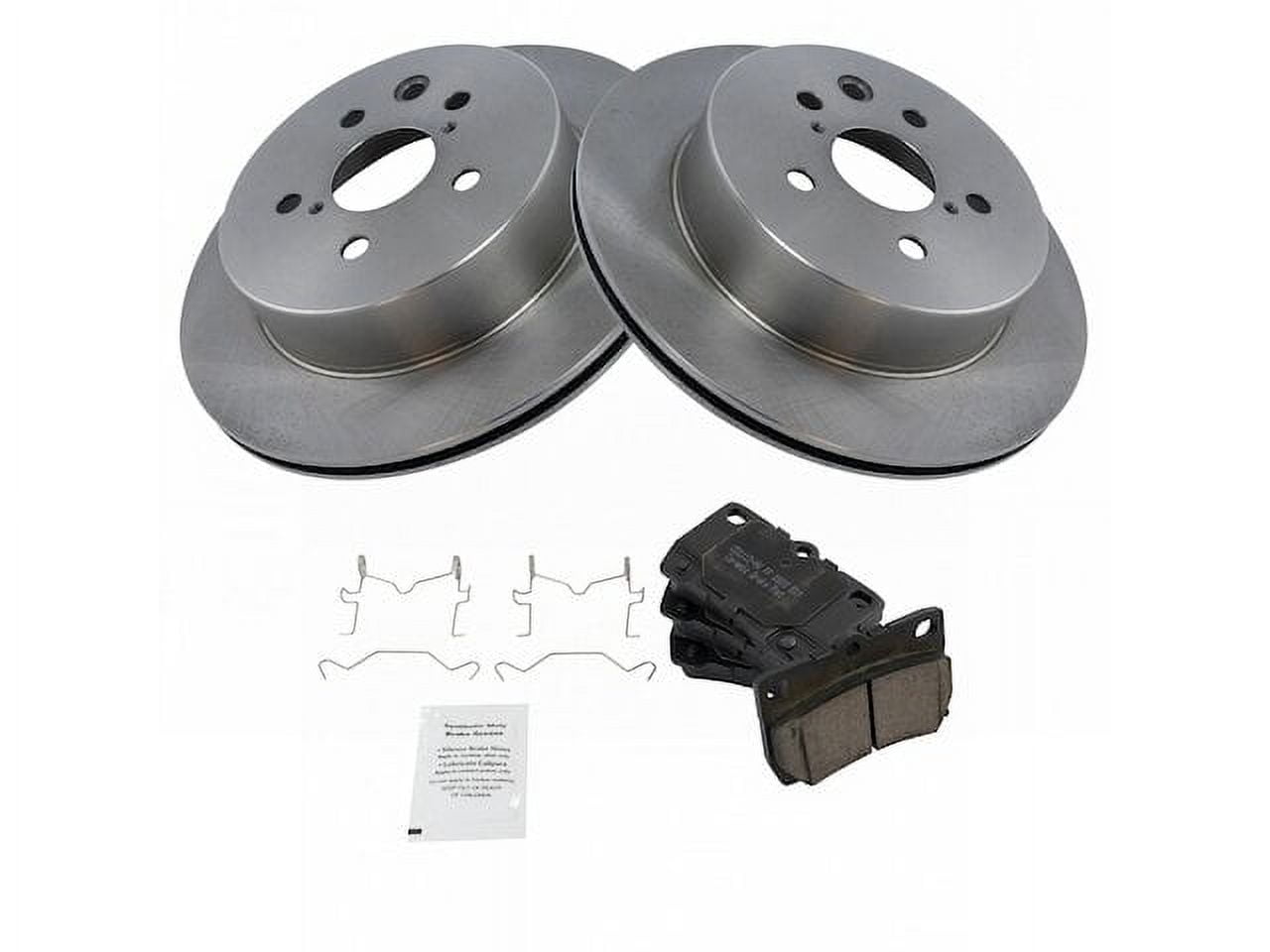 Rear Brake Pad and Rotor Kit - Compatible with 2006 GS300 - Walmart.com