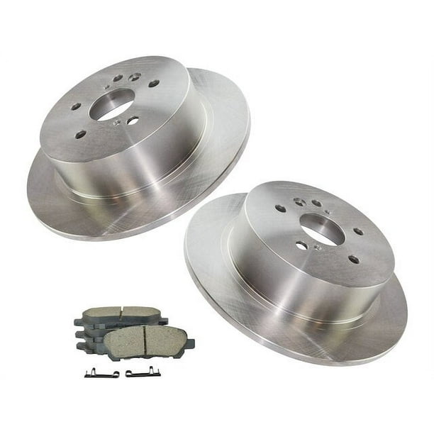 Rear Brake Pad and Rotor Kit - Compatible with 2008 - 2013 Toyota ...