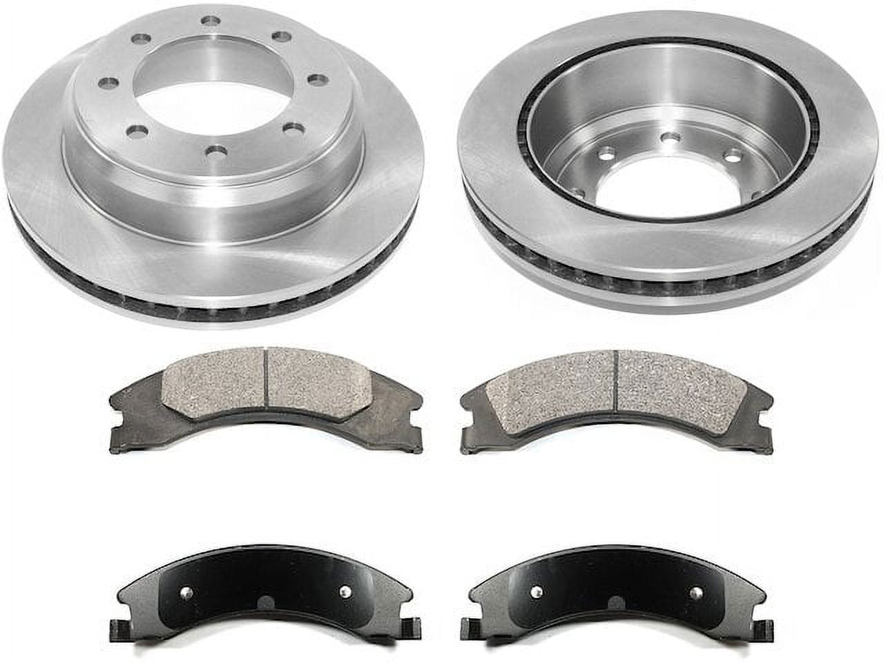 Rear Brake Pad and Rotor Kit - Compatible with 2008 - 2019 Ford E-350 ...
