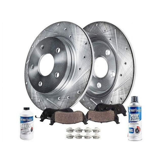Rear Brake Pad and Rotor Kit - Compatible with 2009 - 2012 Hyundai ...