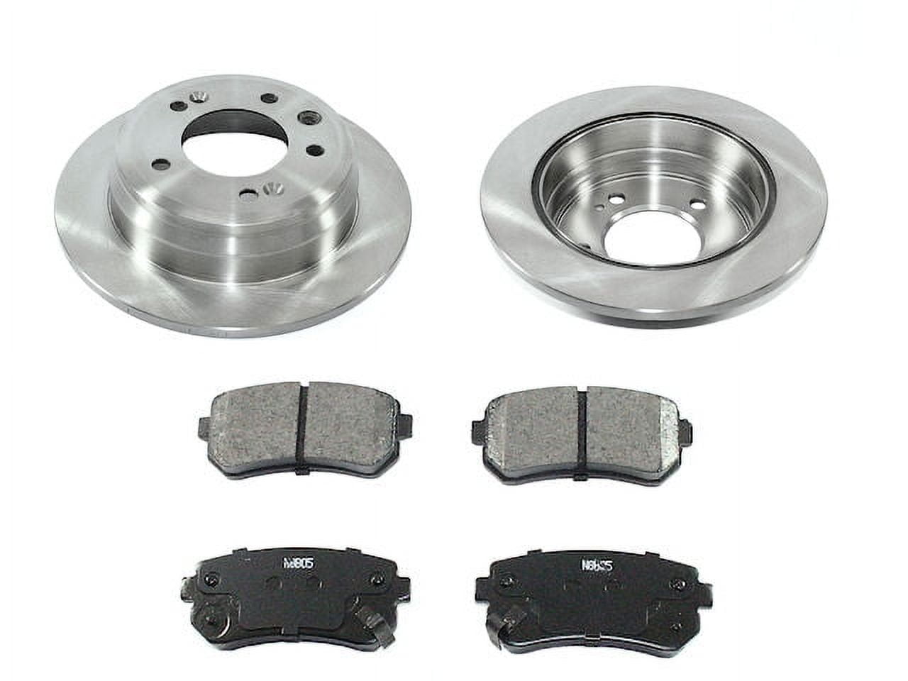 Rear Brake Pad and Rotor Kit - Compatible with 2010 - 2015 Hyundai ...