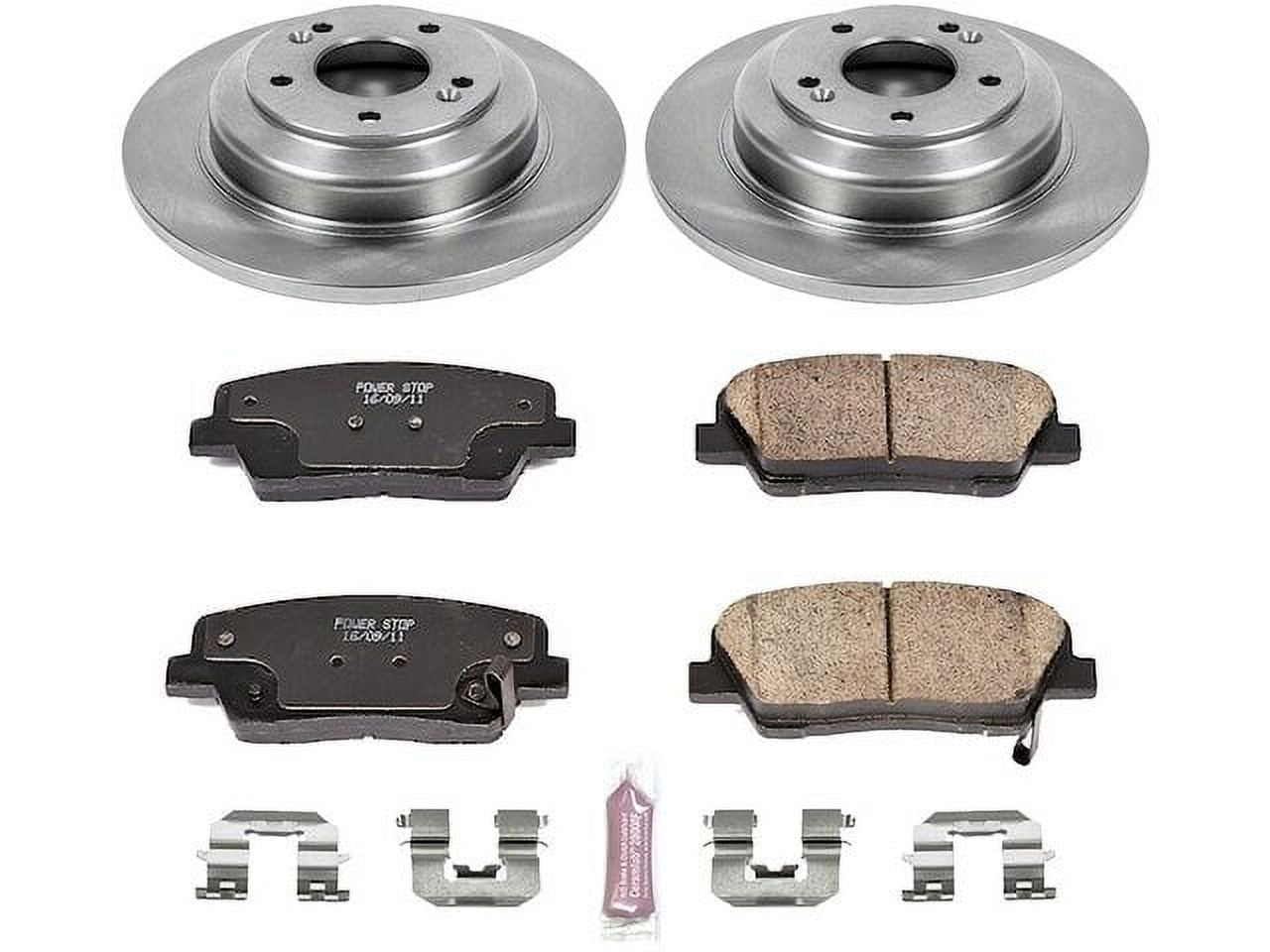 Rear Brake Pad and Rotor Kit - Compatible with 2010 - 2016 Hyundai ...