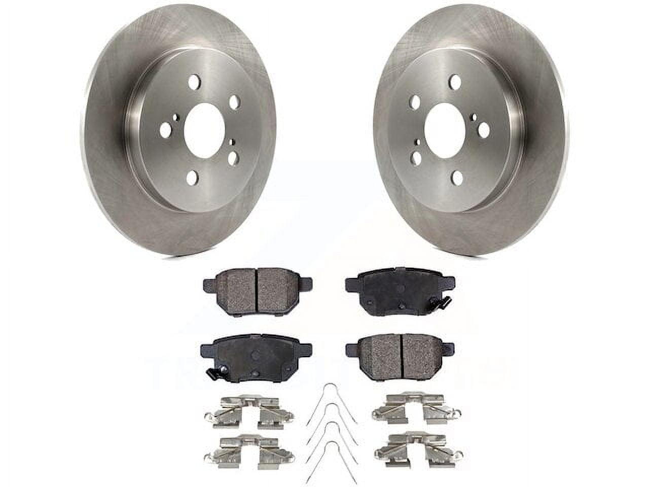 Rear Brake Pad and Rotor Kit - Compatible with 2010 - 2016 Toyota Prius ...