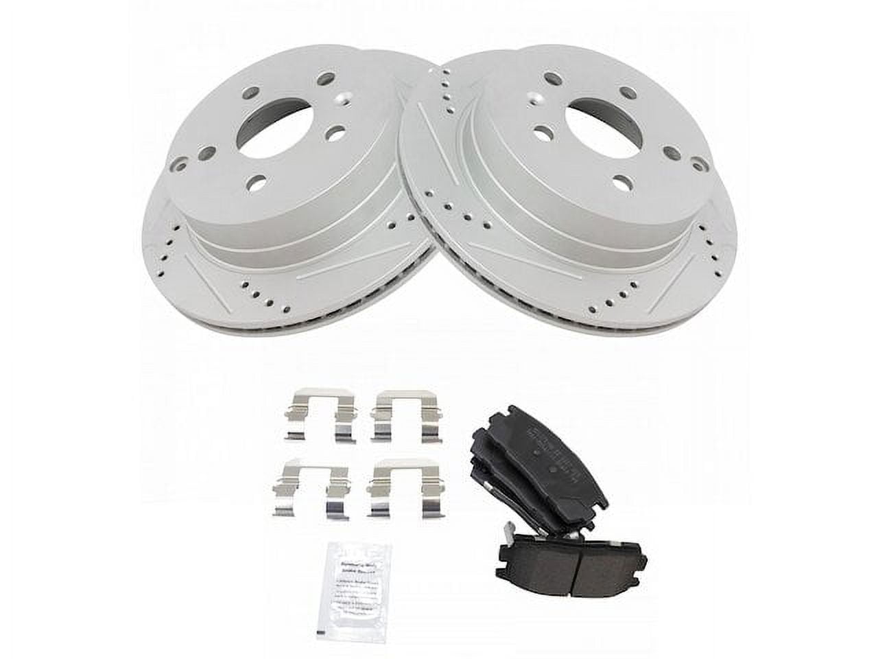 Rear Brake Pad and Rotor Kit - Compatible with 2010 - 2017 GMC Terrain ...