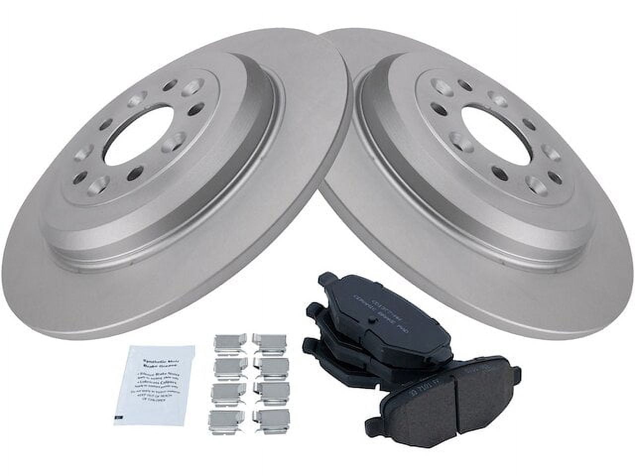 Rear Brake Pad and Rotor Kit - Compatible with 2010 - 2019 Ford Taurus ...