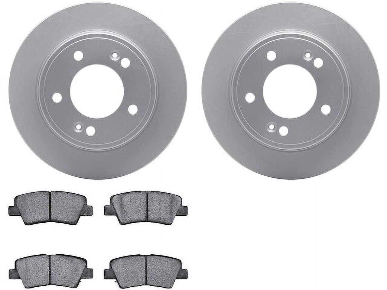 Rear Brake Pad and Rotor Kit - Compatible with 2011 - 2020 Hyundai Elantra 2012 2013 2014 2015 ...