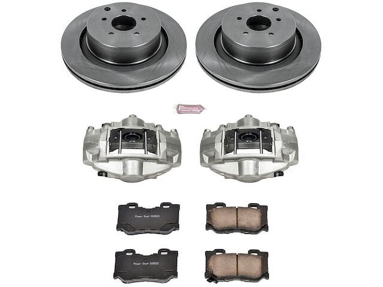 Rear Brake Pad and Rotor Kit - Compatible with 2014 - 2022 INFINITI Q50 ...