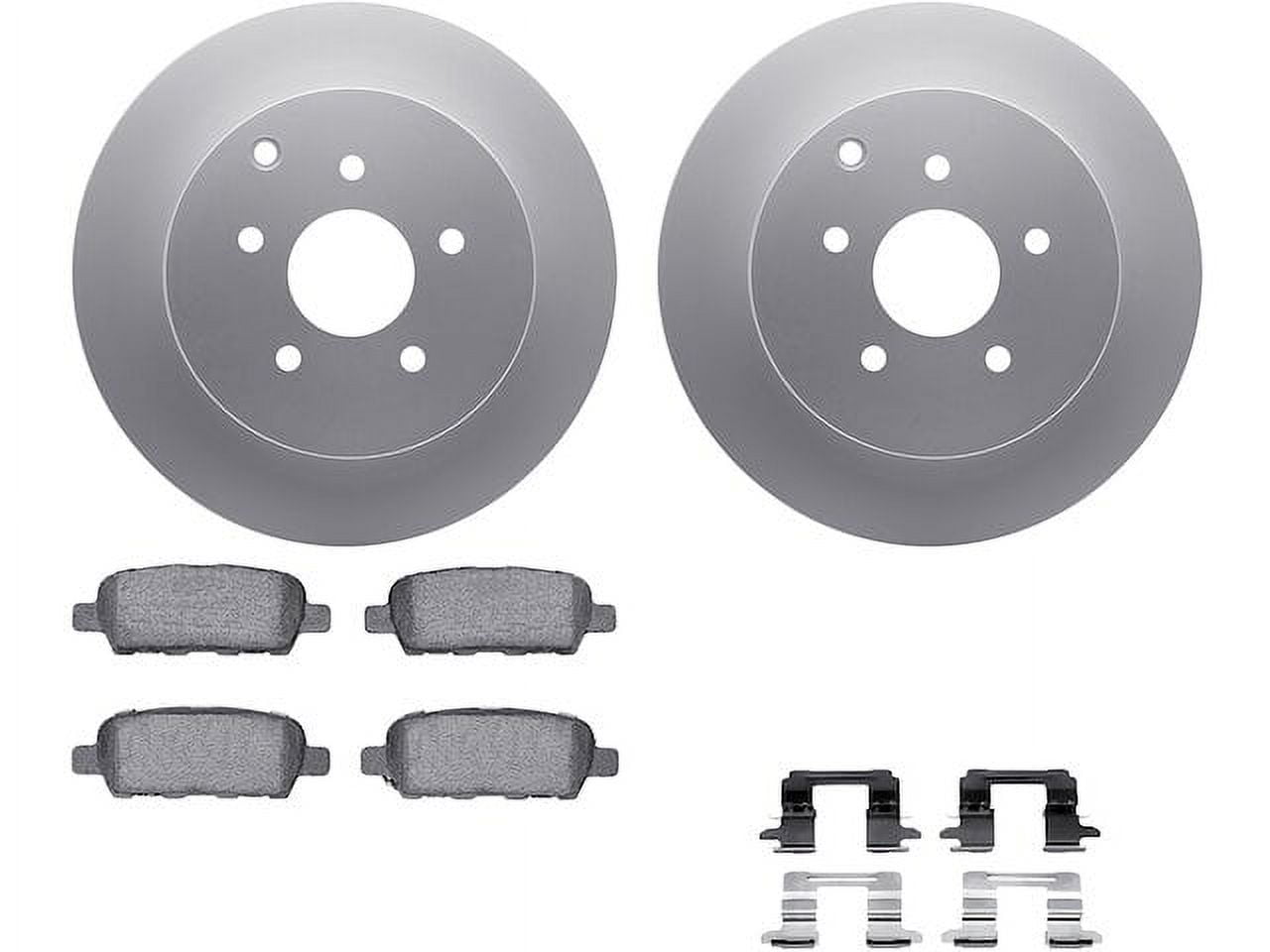 Rear Brake Pad and Rotor Kit - Compatible with 2014 - 2023 INFINITI Q50 ...