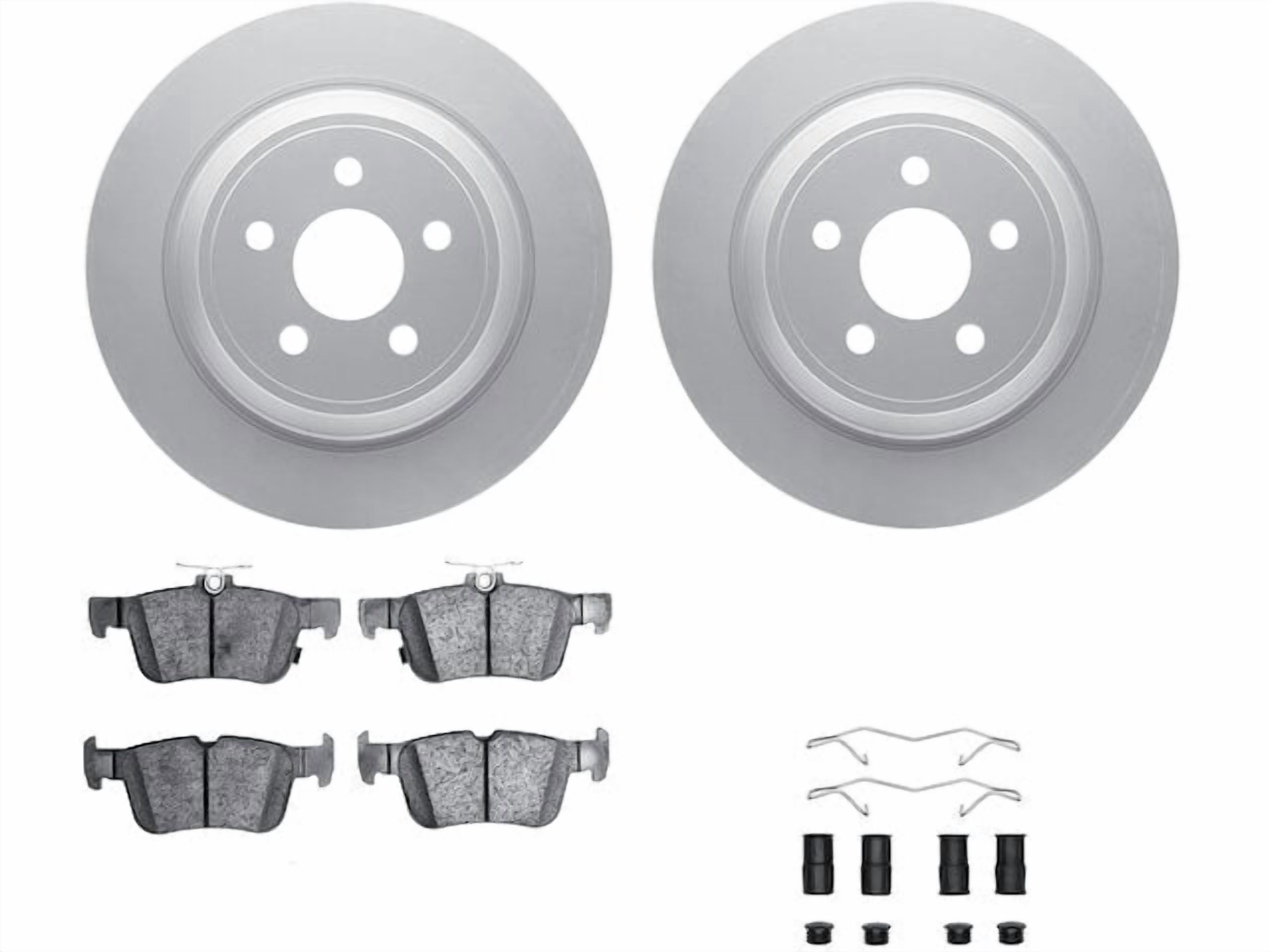 Rear Brake Pad and Rotor Kit - Compatible with 2015 - 2023 Ford Edge ...