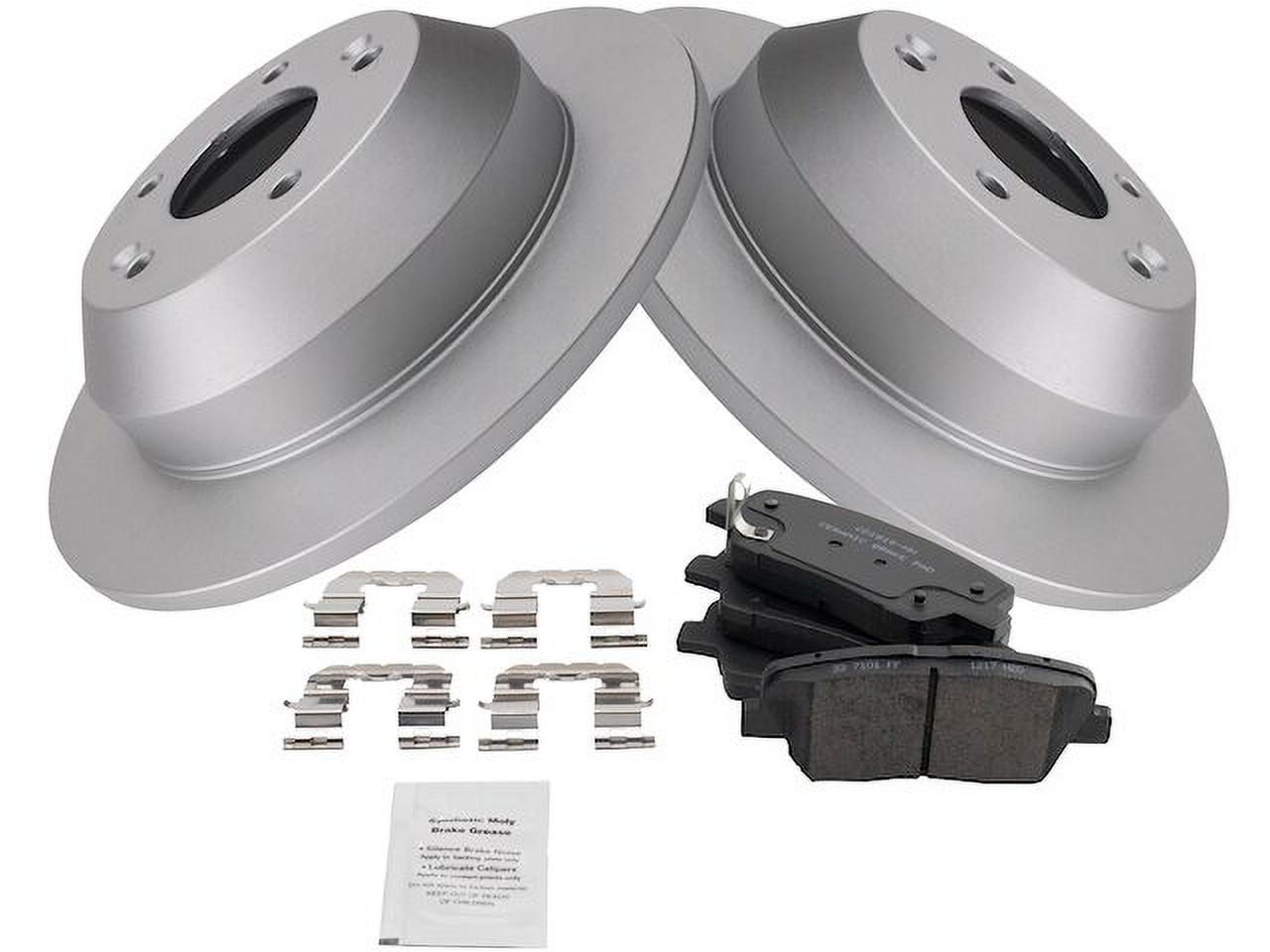 Rear Brake Pad and Rotor Kit - Compatible with 2017 - 2018 Hyundai Santa Fe Sport - Walmart.com