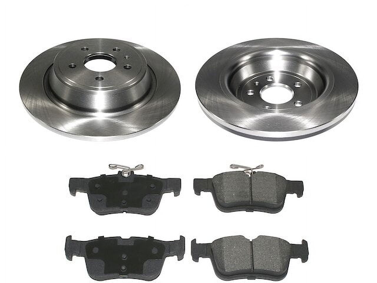 2017-2019 Ford Escape Rear Brake Pad and Rotor Kit - Ceramic Automotive ...