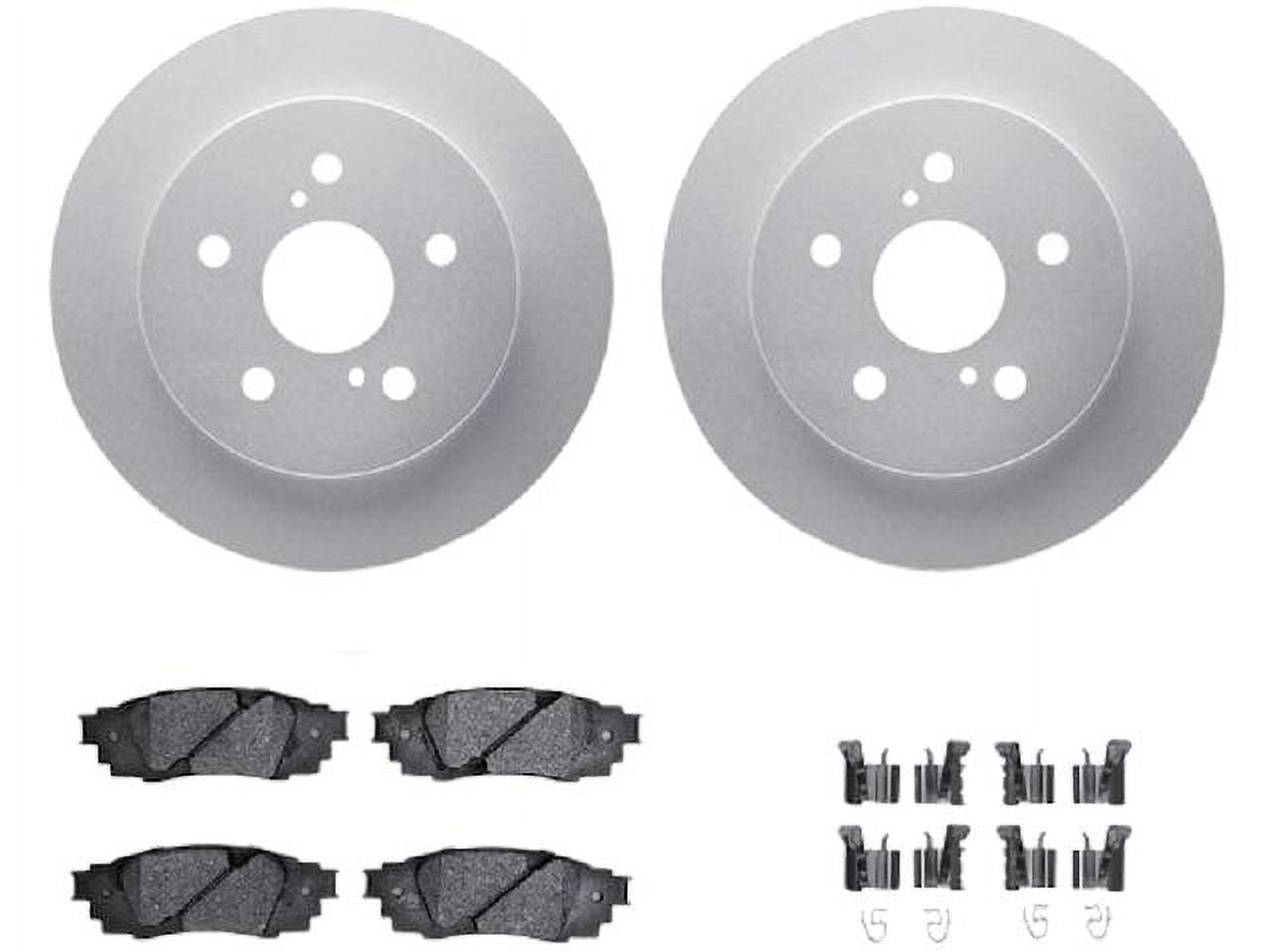 Rear Brake Pad and Rotor Kit - Compatible with 2019 - 2023 Toyota RAV4 ...