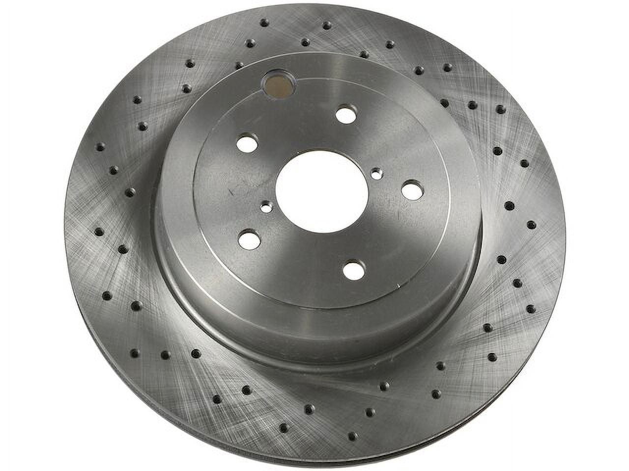 Rear Brake Rotor - Compatible with 2018 - 2021 Subaru WRX STI 2019 2020 ...