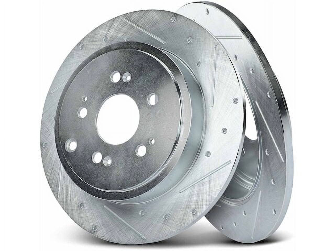 Rear Brake Rotor Set 2 - Compatible with 2006 - 2014 Honda Ridgeline 3 ...