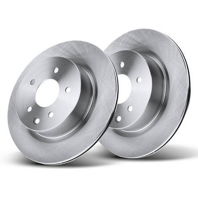 Rear Brake Rotor Set 2 - Compatible with 2008 - 2012 INFINITI EX35 3.5L ...