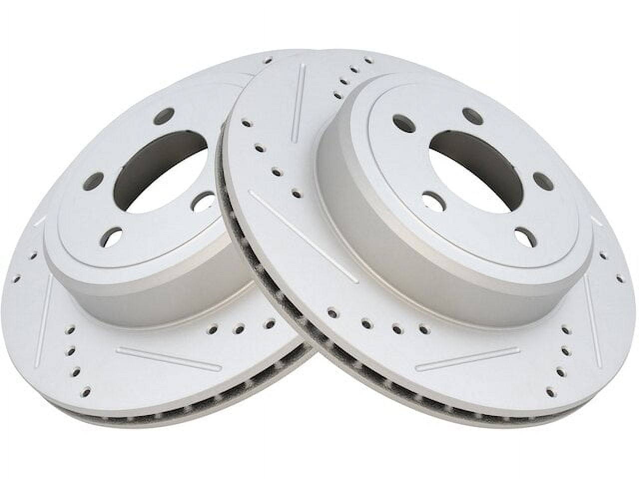 Rear Brake Rotor Set 2 Piece - Compatible with 2009 - 2018, 2020 - 2022 ...