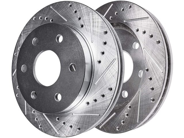 Rear Brake Rotor Set - Compatible with 1999 - 2006 Chevy Silverado 1500 ...