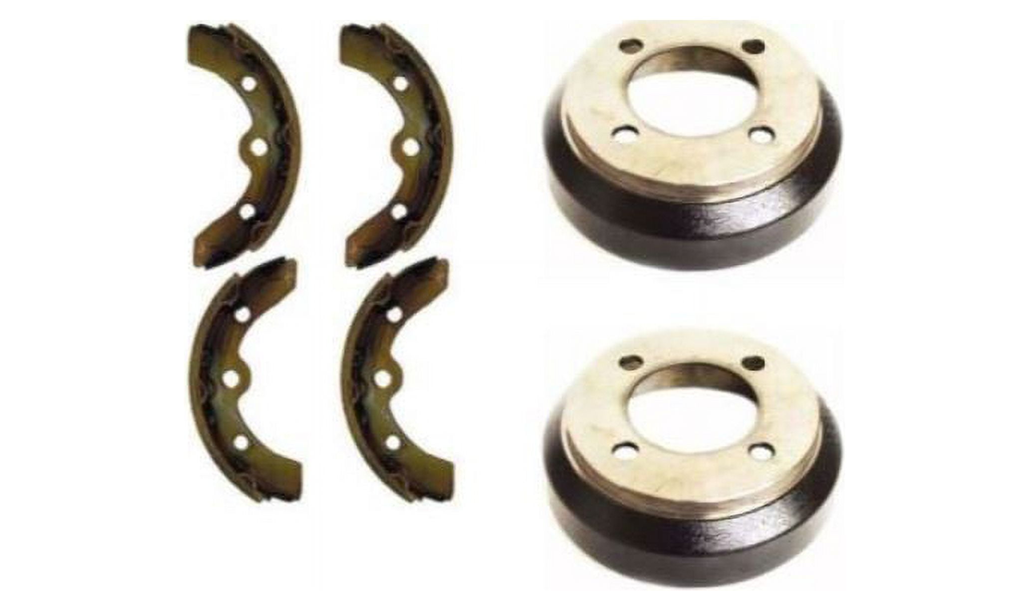 Rear Brake Shoes & Drums Set for Club Car Precedent Golf Carts 2004 ...