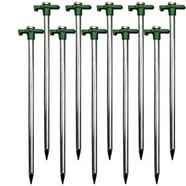 MySit 60 Pack 12" Ground Rebar Stakes Heavy Duty J Hook Ground Anchors ...