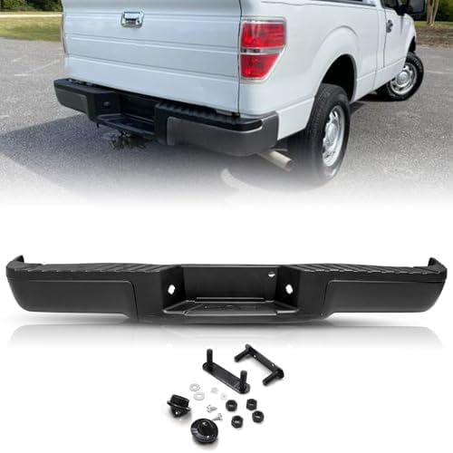 Rear Bumper Assembly Fits for 2009-2014 Ford F-150 /o Sensor Holes /o ...