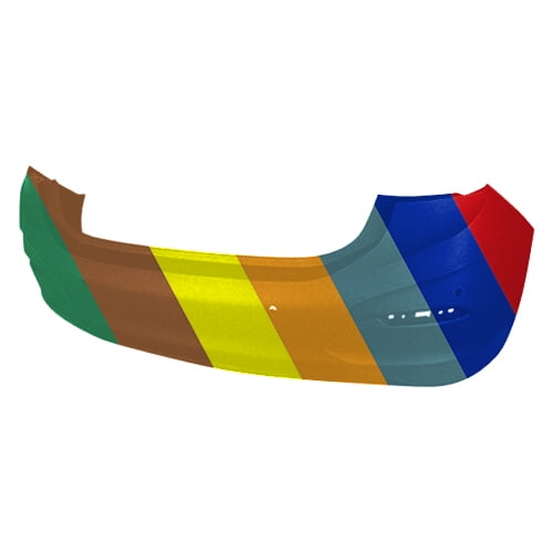 Rear Bumper Cover for Chevy Cruze Sedan 2016-2019 - Painted to Match ...