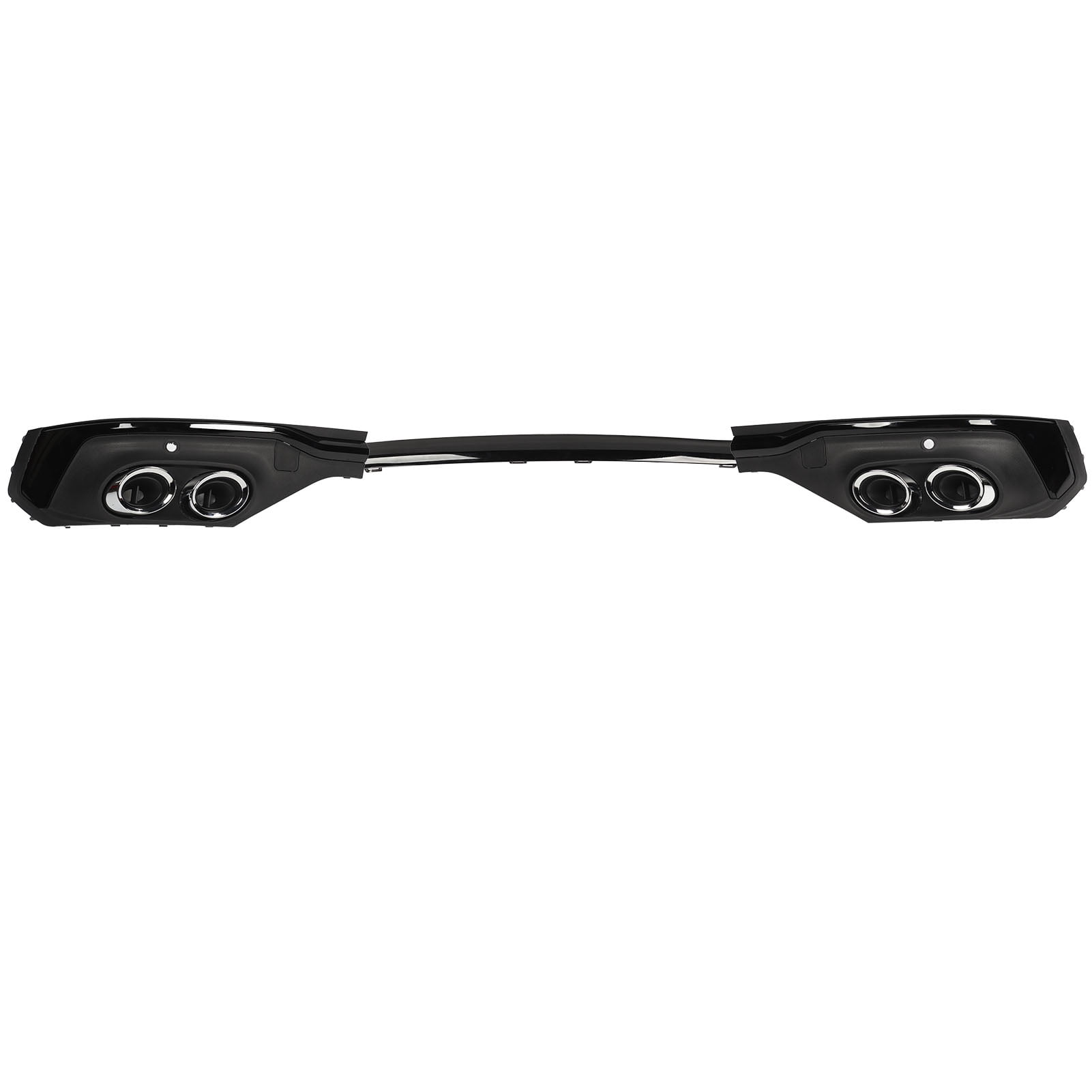 Rear Bumper Exhaust Pipe Diffuser Trim Glossy Black Lip Spoiler for SQ5 ...