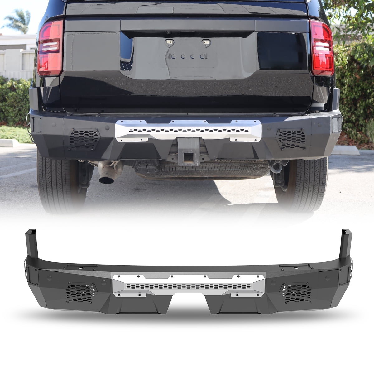 Rear Bumper Fit for 2024 2025 2026 Toyota Land Cruiser LC250,Heavy Duty ...