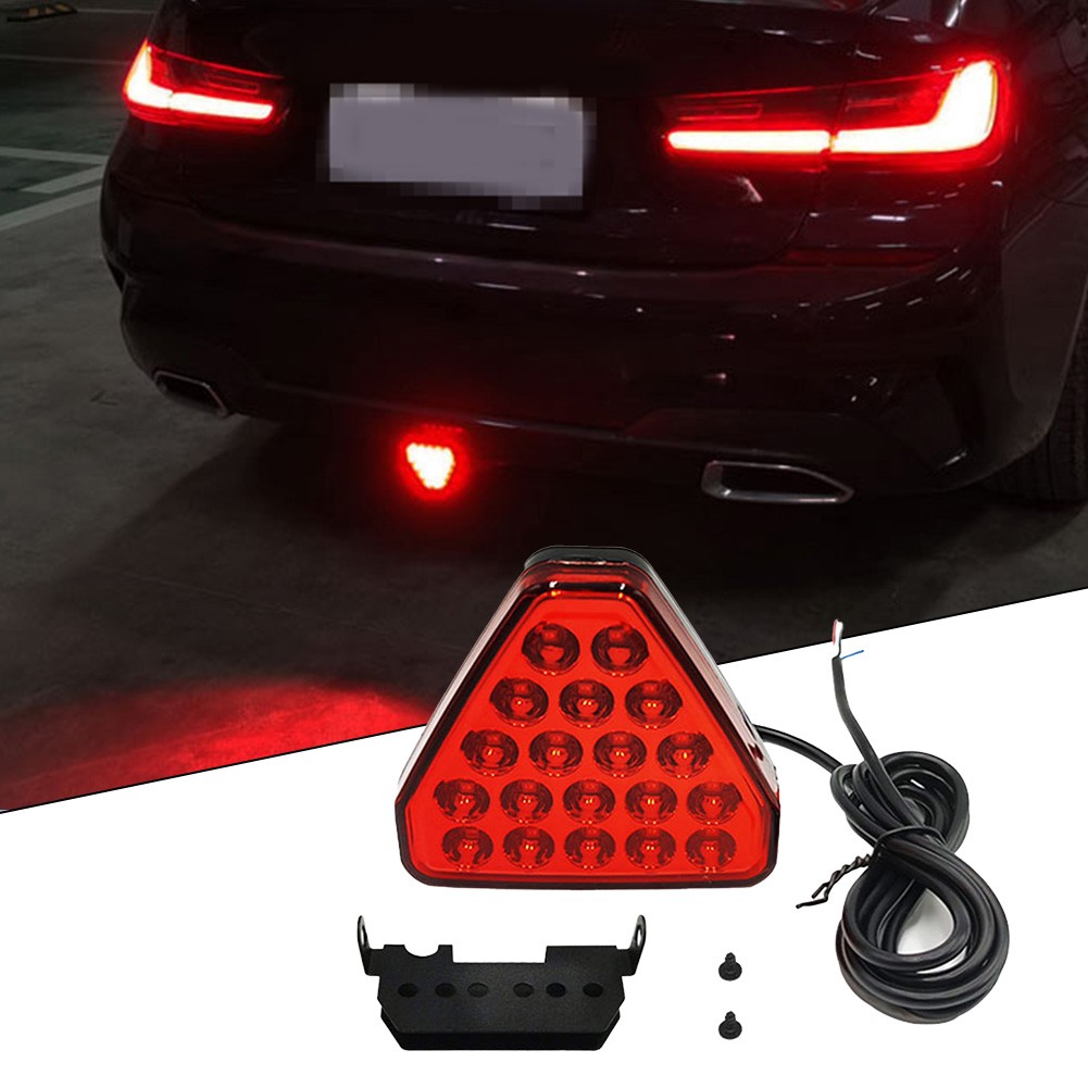 Rear Bumper Flicker Lights Car Low Third Brake Lamp Remote Control LED ...