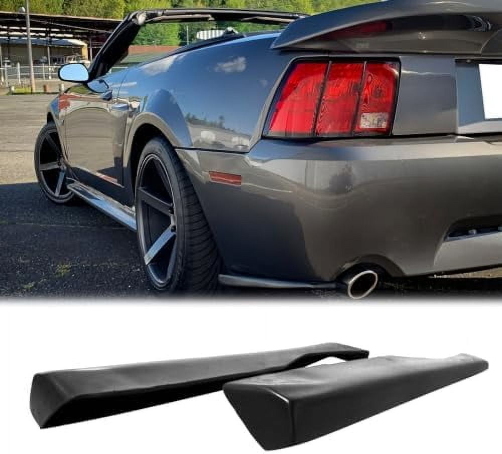 Rear Bumper Lip Aprons, Compatible with 1999-2004 Ford Mustang, MDA ...