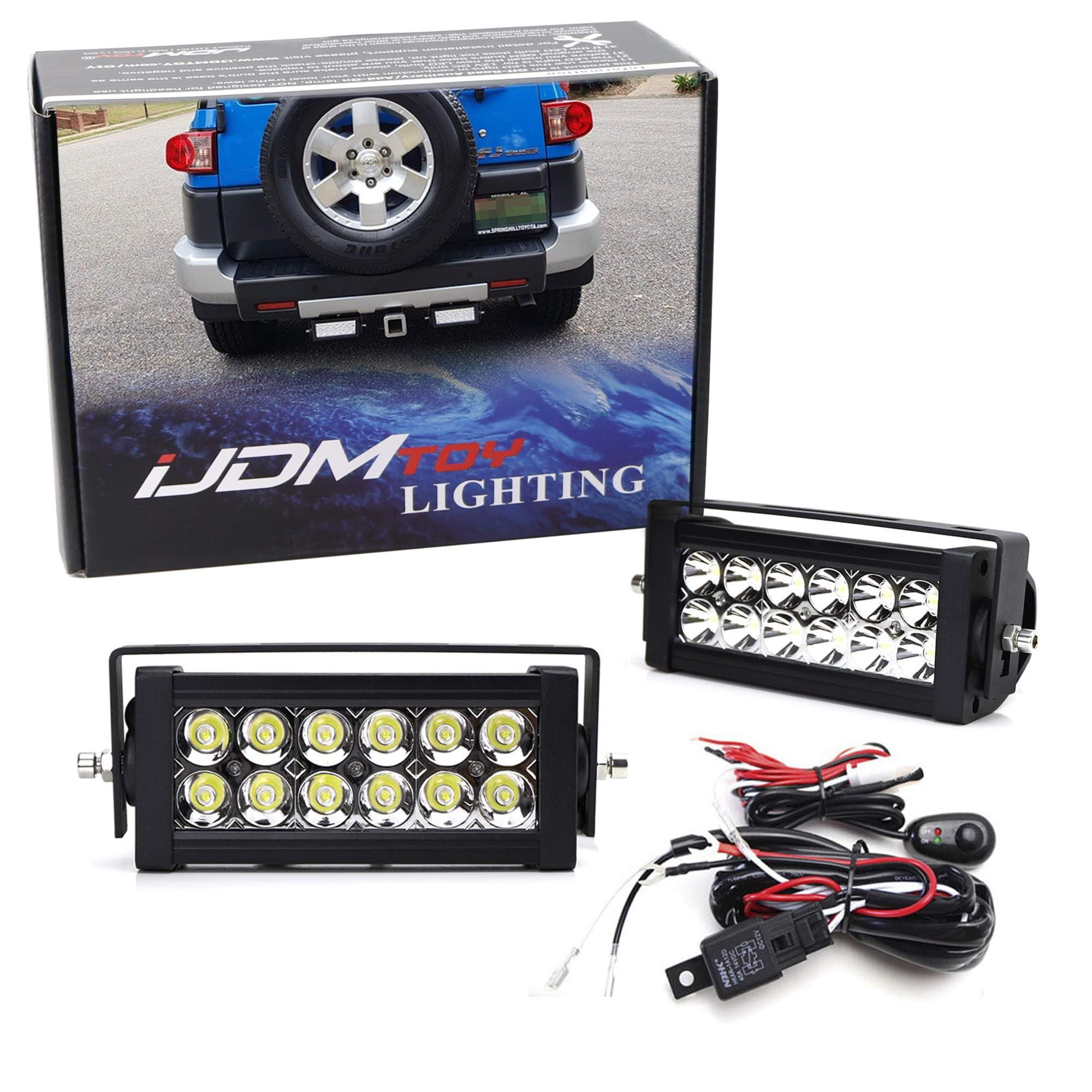 Rear Bumper Mount Searchlight Reverse LED Light Bar For 2007-2014 ...