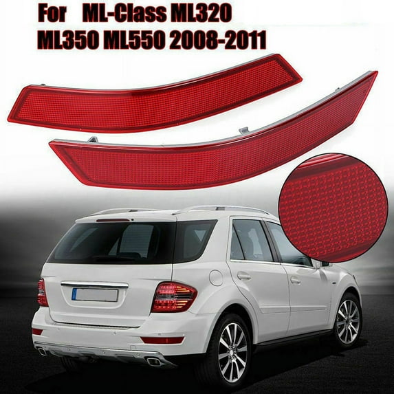 Rear Bumper Red Light Reflector Lens for - ML-Class W164 ML320 ML350 ML ...