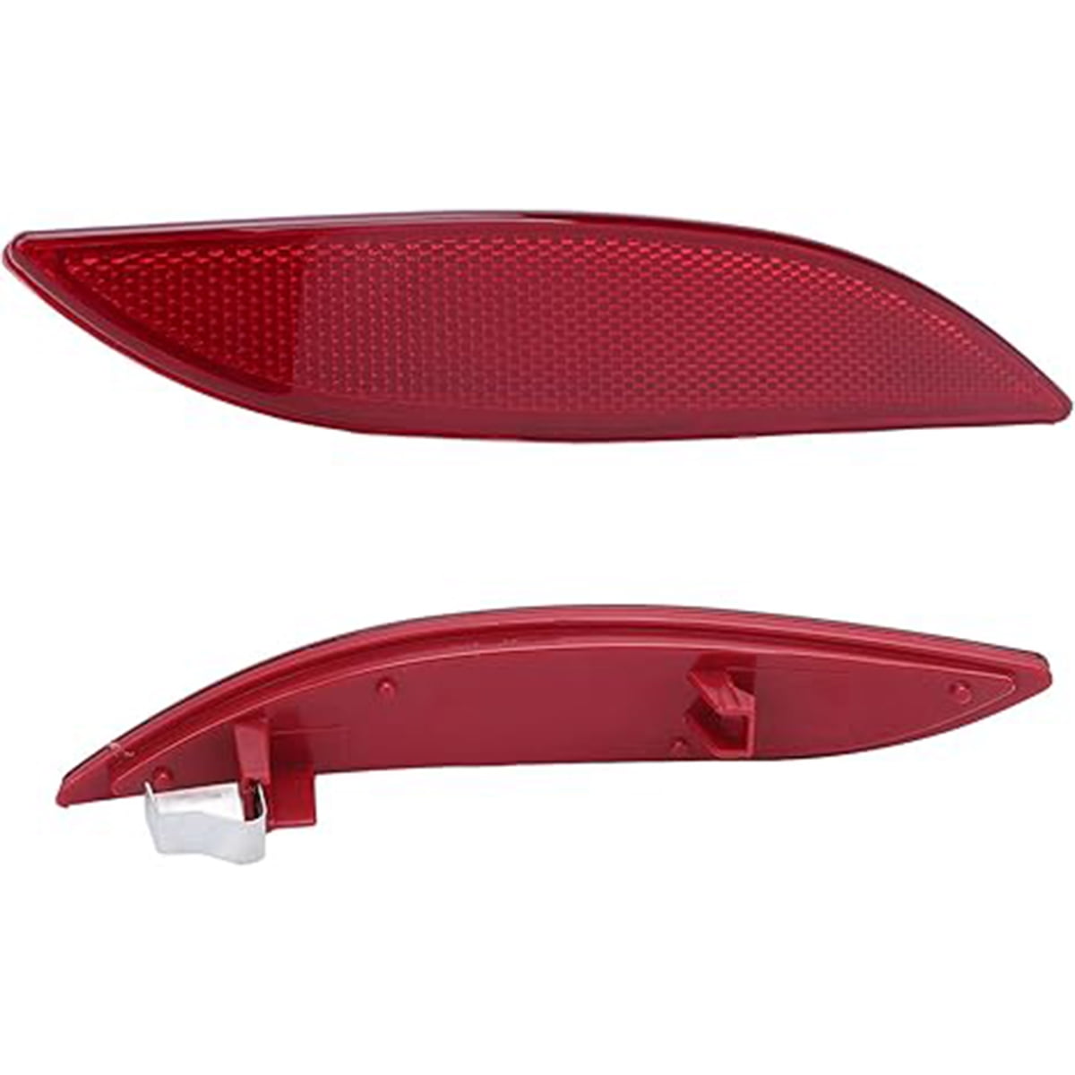 Rear Bumper Reflector Lens Driving Safety Red Trim Reflector for Megane ...