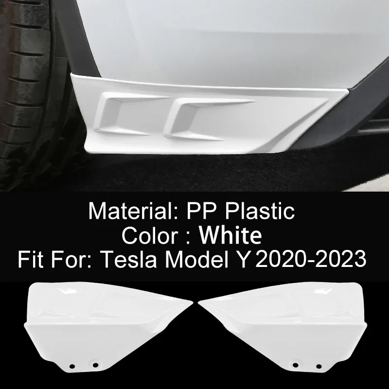 Rear Bumper Side Corner Diffuser Lip For Tesla Model Y Thunderbolt ...