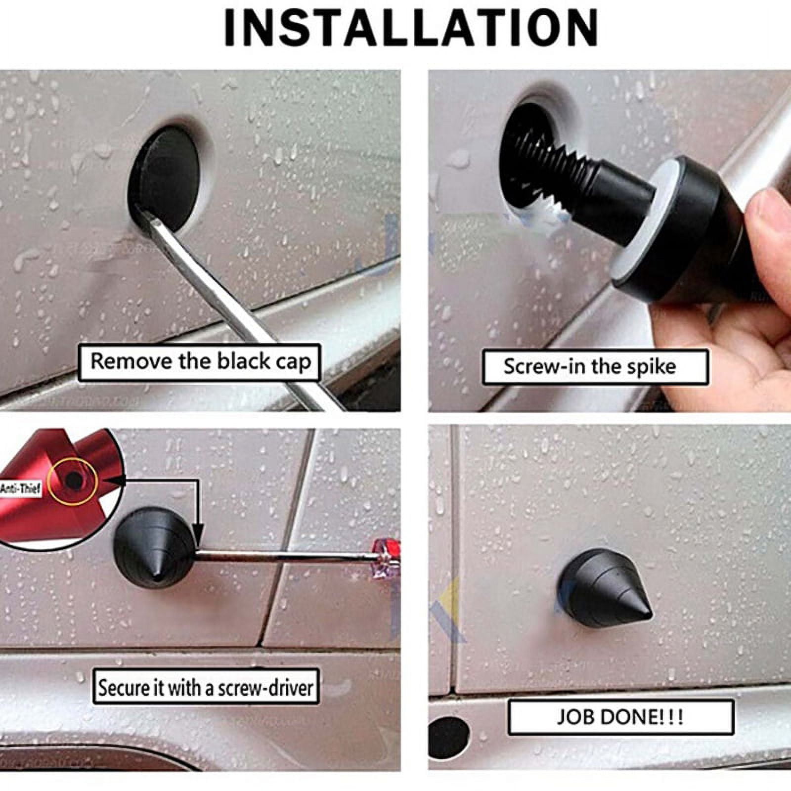 Rear Bumper Spike Guards Protector For ED 451 2009-2014 Black - Walmart.com