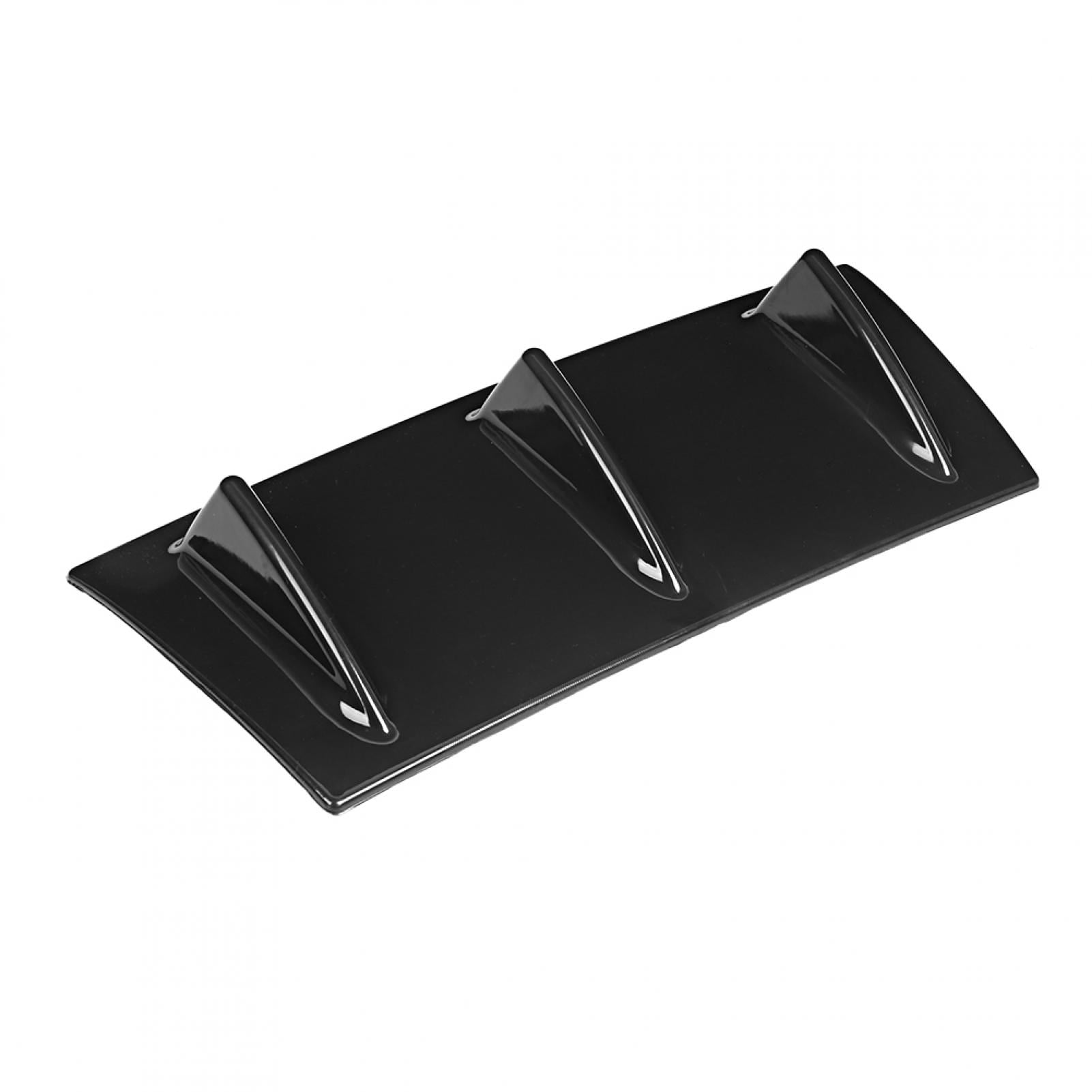 Rear Bumper Spoiler Shark 3-Fin Deflector Lip Diffuser Small - Walmart.com
