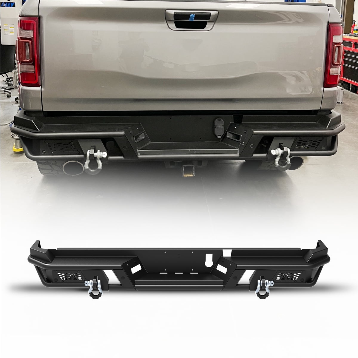 Rear Bumper for 2019-2024 RAM 1500(exclude RAM 1500 classic），Modular 3 ...