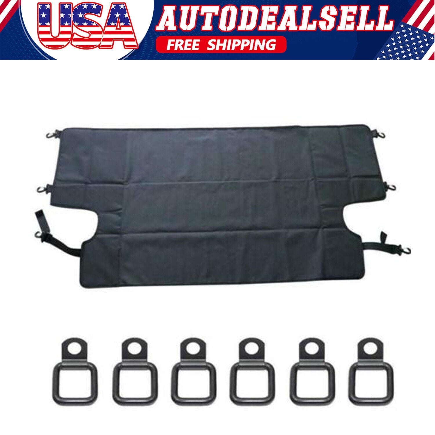 Rear Cargo Cover Trunk Shield Shade for 2007-2018 Jeep Wrangler JK JKU ...