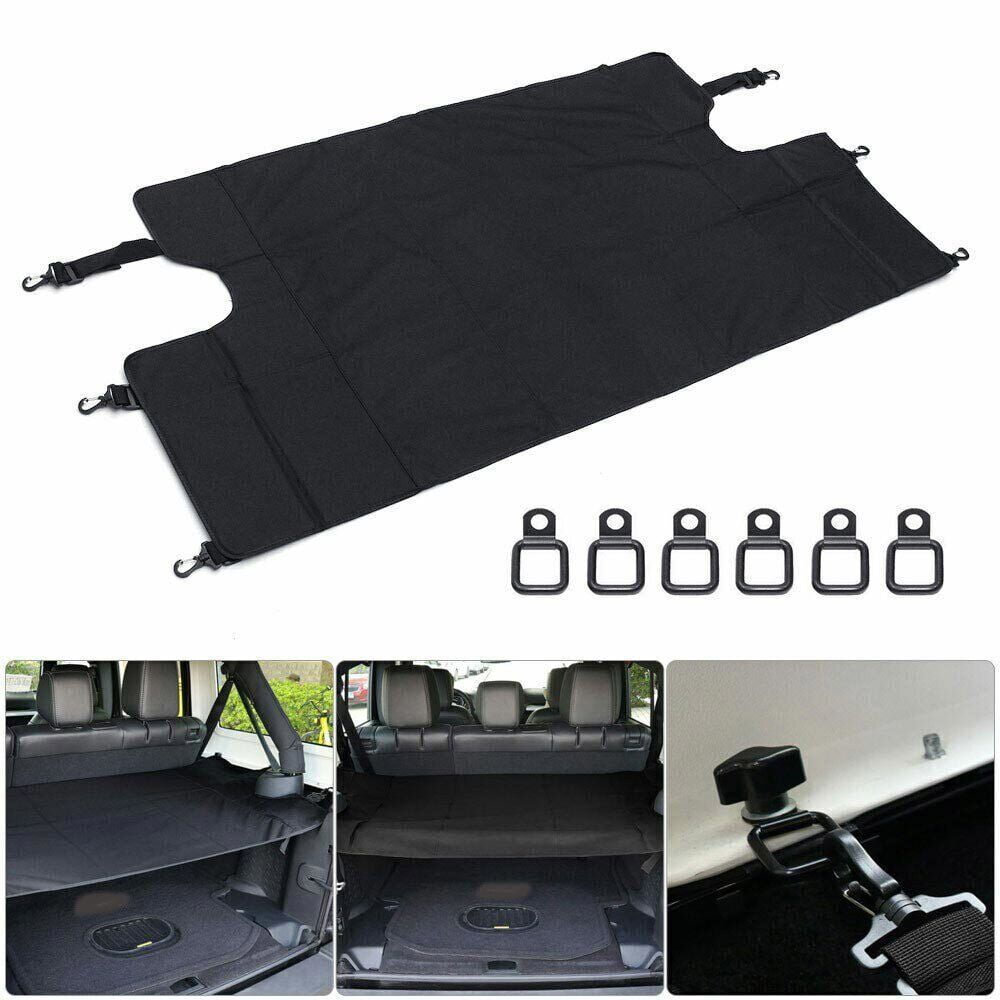Rear Cargo Cover Trunk Shield Shade for Jeep Wrangler JK Nylon 4 Door ...