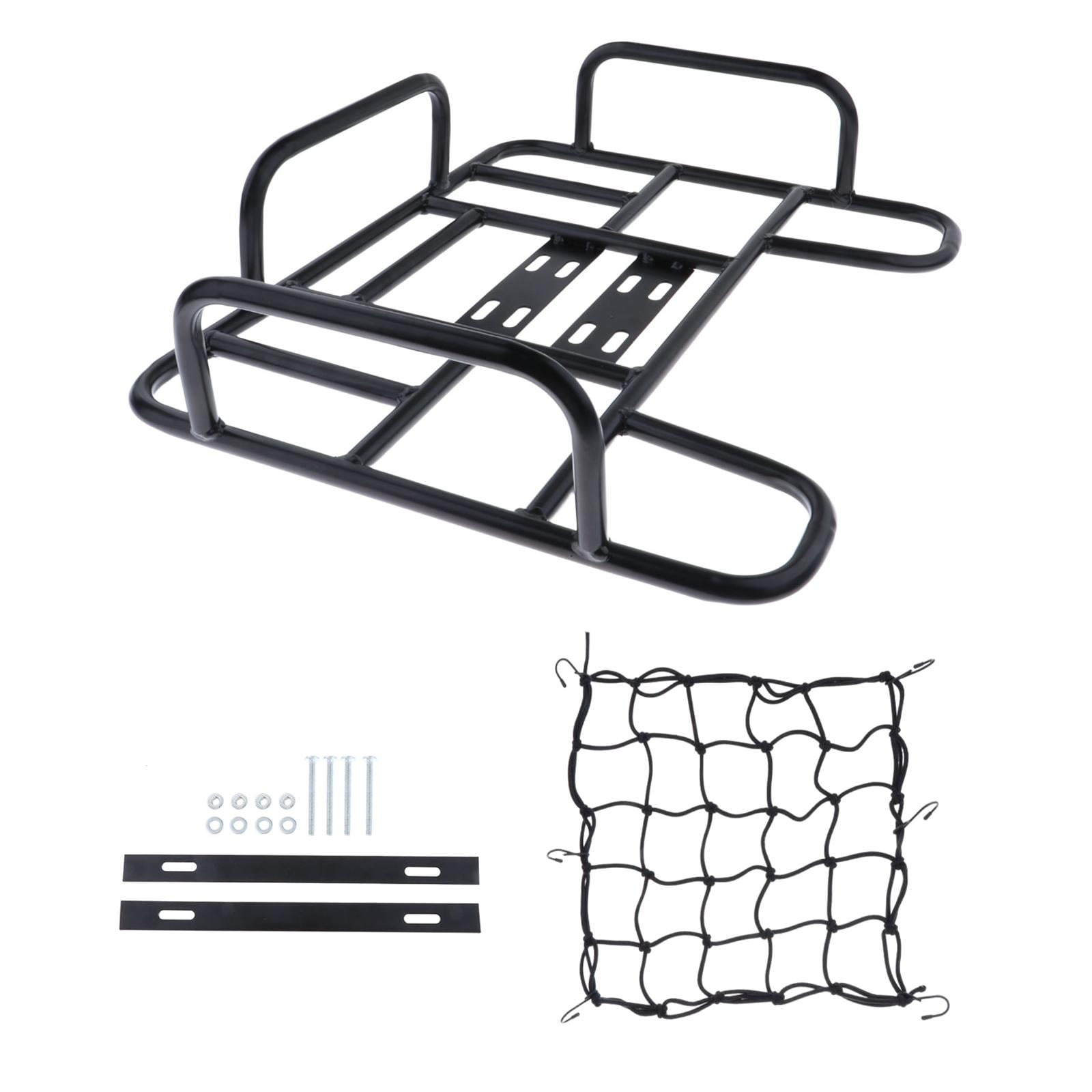 Rear Cargo Rack Panniers Large Capacity Luggage Rack Iron with Net Bike ...