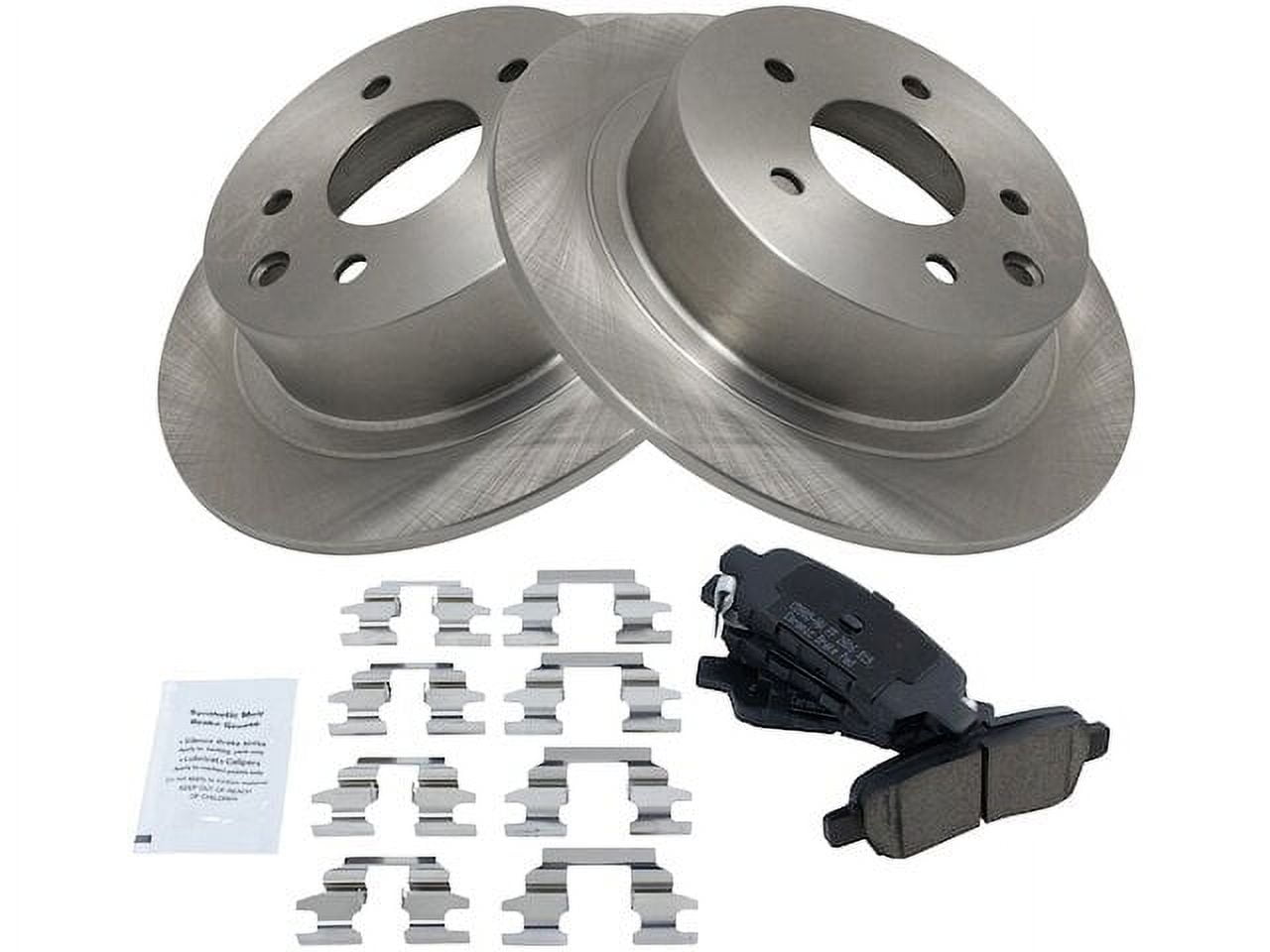 Rear Ceramic Brake Pad and Rotor Kit - Compatible with 2002 - 2018 ...