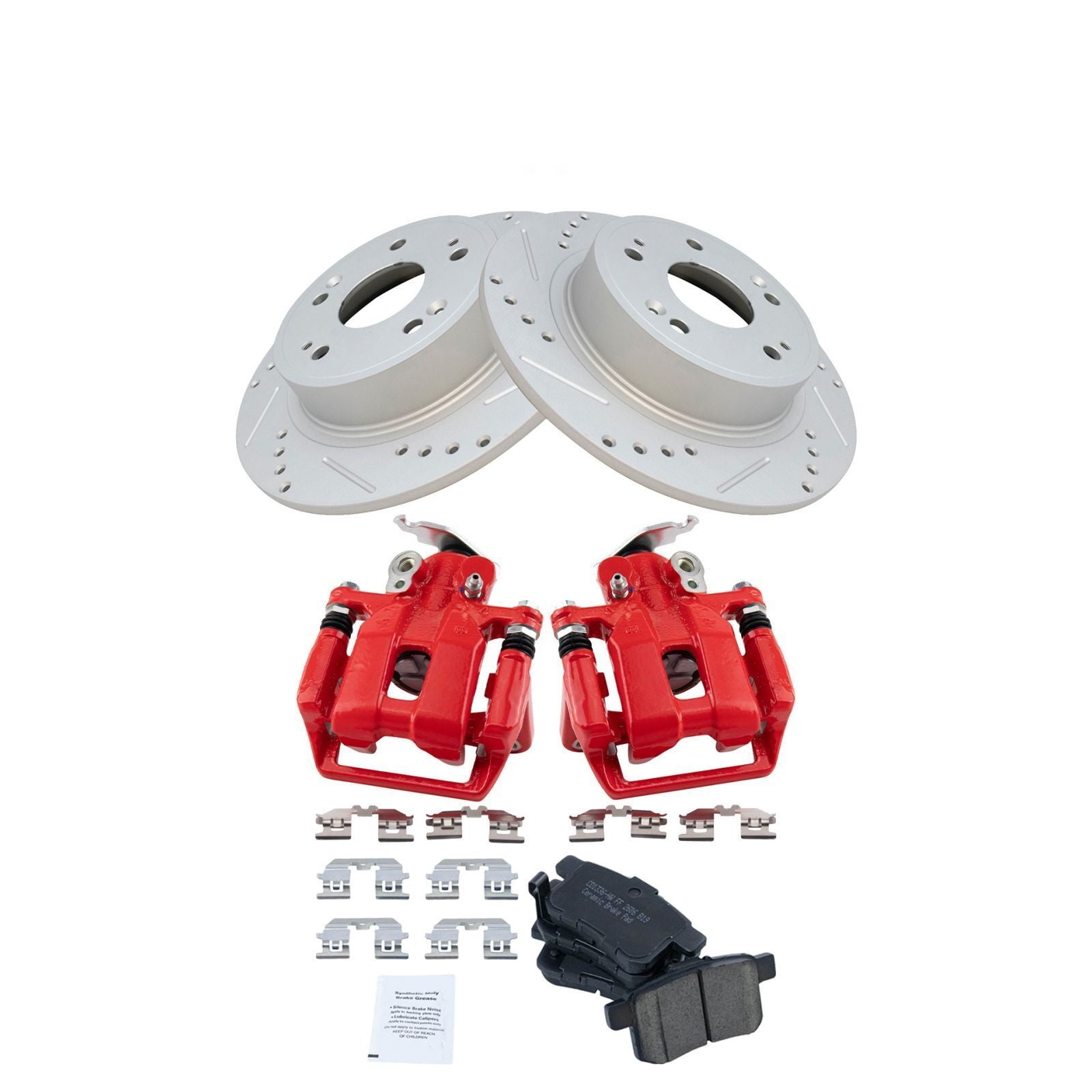 Rear Ceramic Brake Pad & Rotor Kit For 2009-2014 for Acura for TSX ...