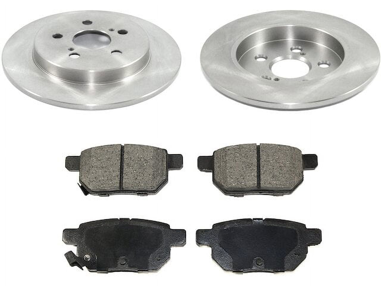 Rear Ceramic Brake Pad and Rotor Kit - Compatible with 2010 - 2019 ...