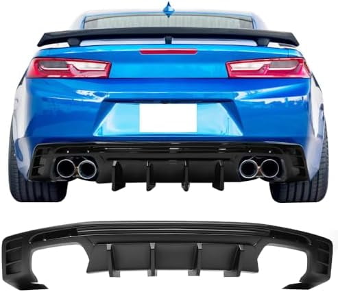 , Rear Diffuser Compatible with 2016-2024 Chevrolet Camaro(Except ZL1 ...