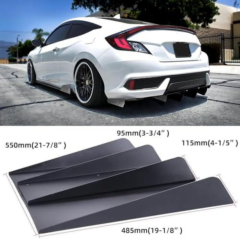 Rear Diffuser Fit for Most Vehicles 22" x 20" in, Universal Unpainted ...