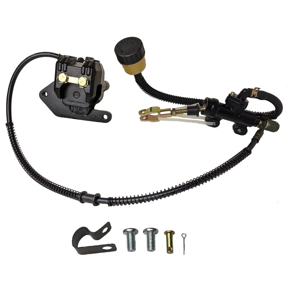 Rear Disc Brake Caliper with Master Cylinder Assembly Included, Pads ...