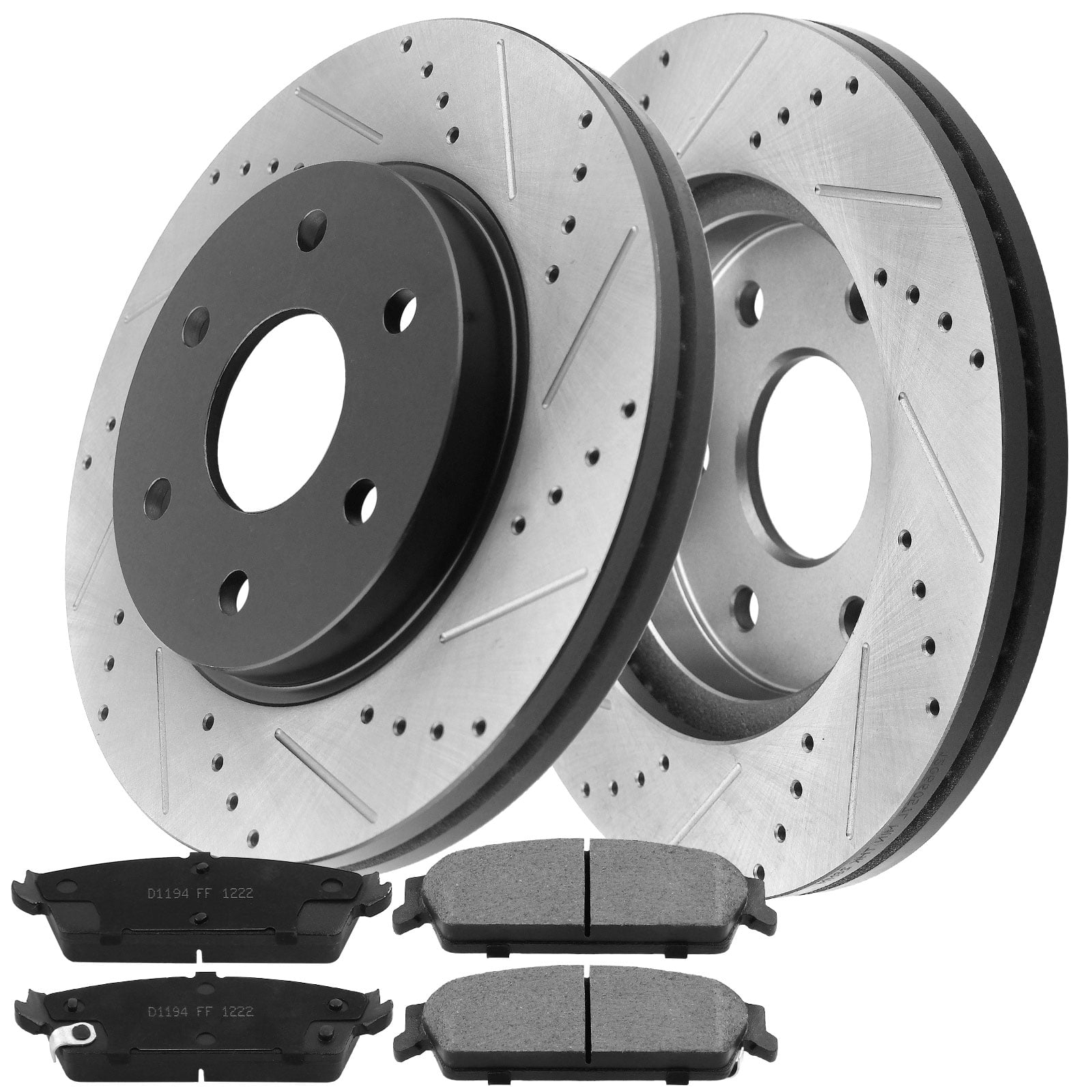 Rear Disc Brake Kit Rotors w/Ceramic Pads & Brake Kit Fit Cadillac ...